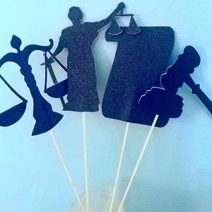 Choose Color! Law Justice Court Criminal Lady Justice Scroll Scales ...