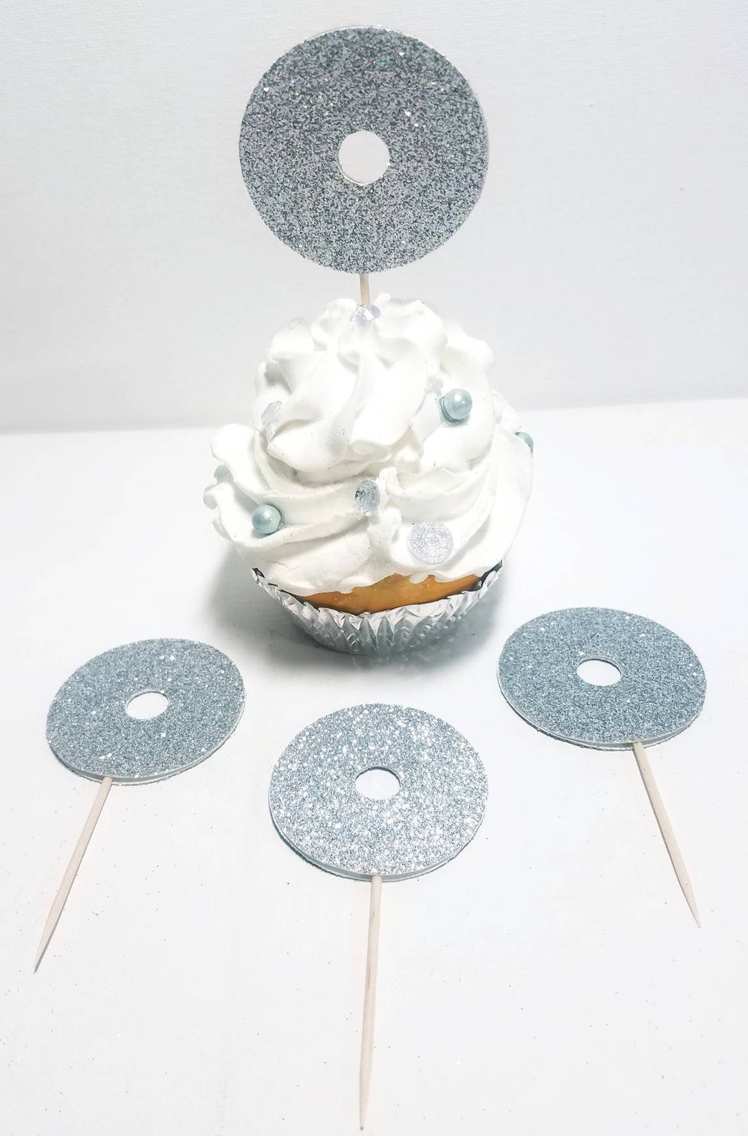 CD Compact Disc Cupcake Toppers Food Pick Cake Decorations Reunion ...