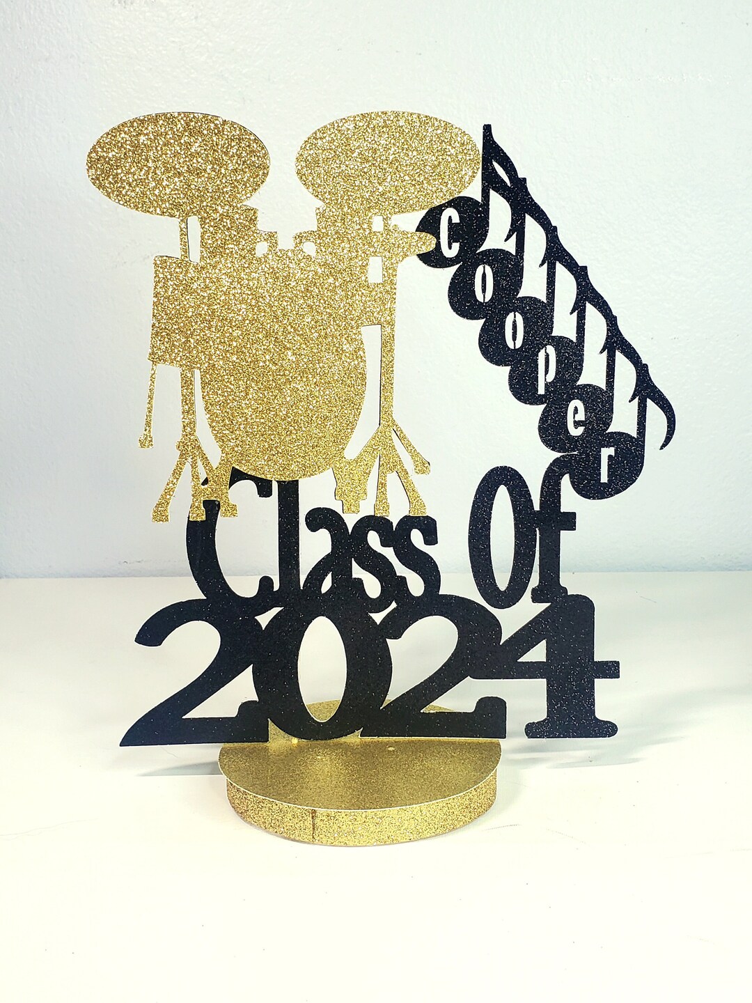 Personalized Drums Drummer Music Note Graduation Centerpiece Table ...