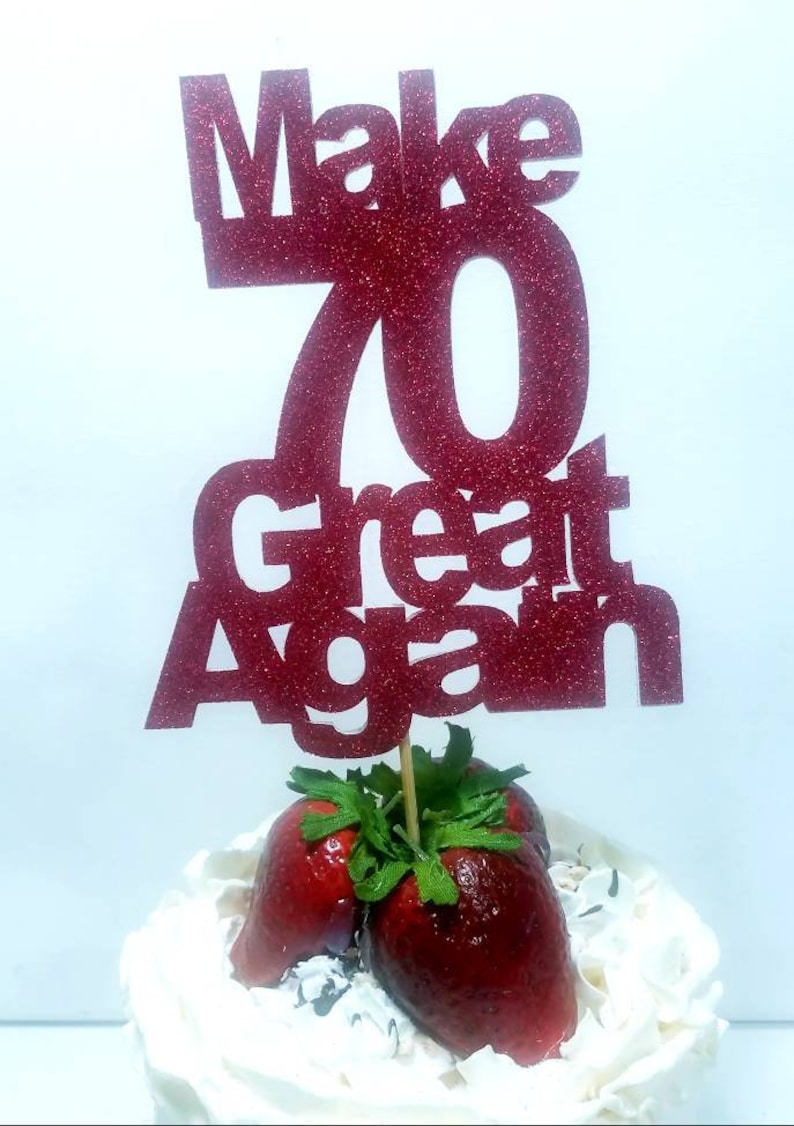 DOUBLE SIDED Choose Number Age Make 50 Great Again Birthday - Etsy