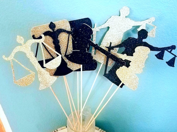 Choose Color Law Justice Court Criminal Lady Justice Scroll | Etsy