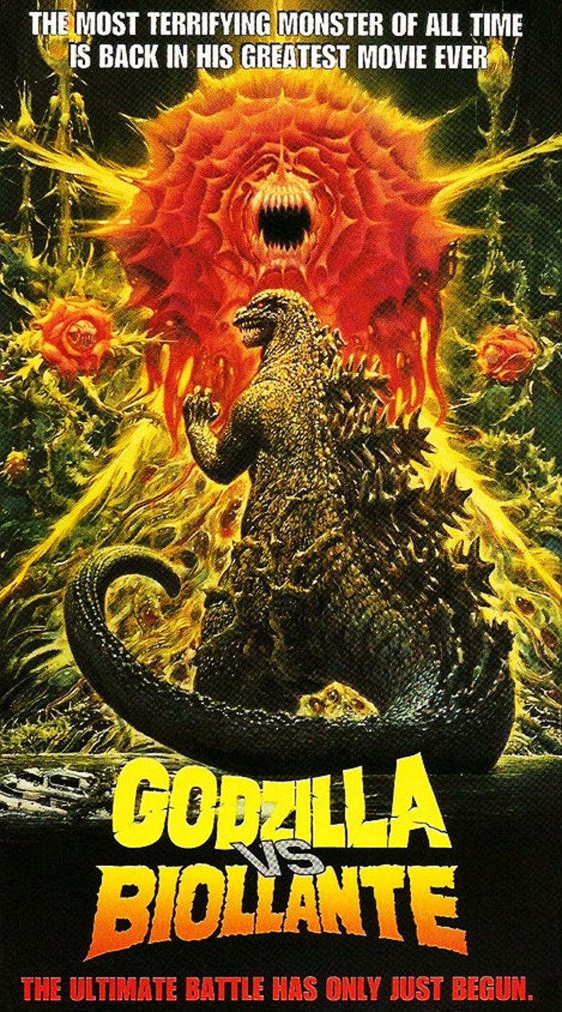 Godzilla Vs Biollante Dvd Manufactured On Demand Region 1 Etsy