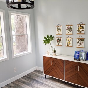 Southern Flowers Print Set of 6; Pressed Flower Art Botanical Prints ...