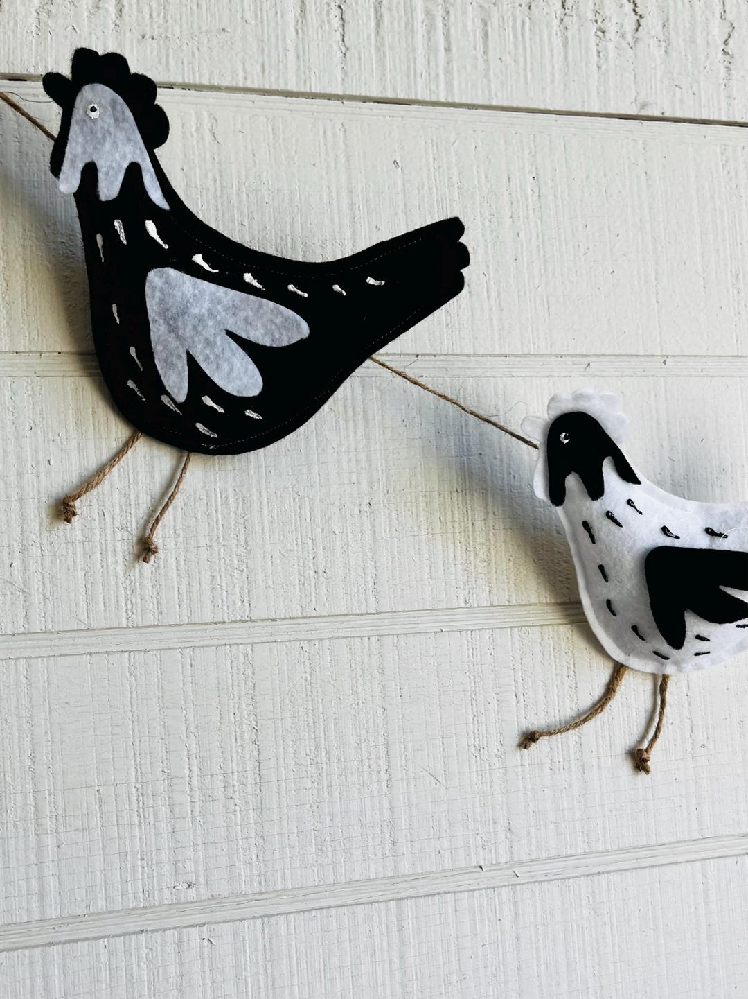 Felt Chicken Garland - Etsy