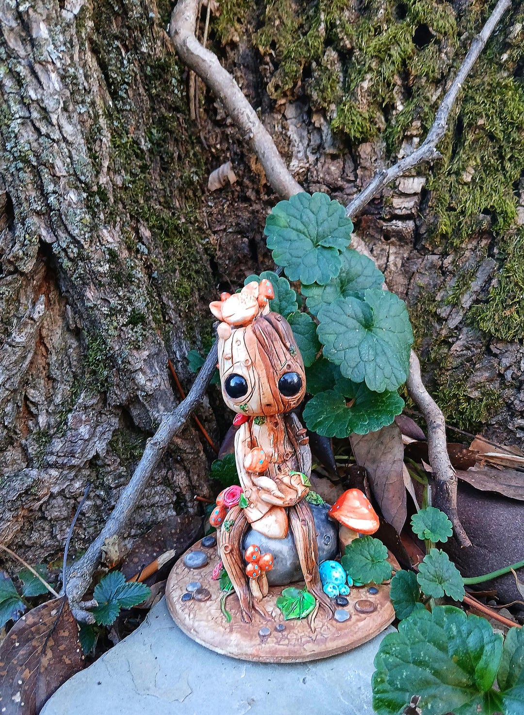 Adorable Tree Sculpture Forest Creature - Etsy