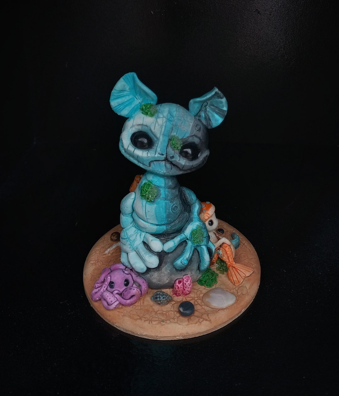 Cute Creature Sea Monster Mushroom Sculpture - Etsy