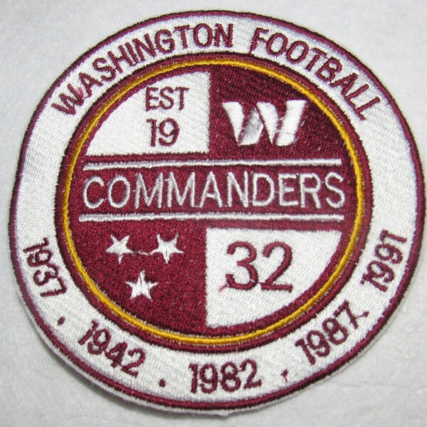 Iron on Washington Commanders - Etsy