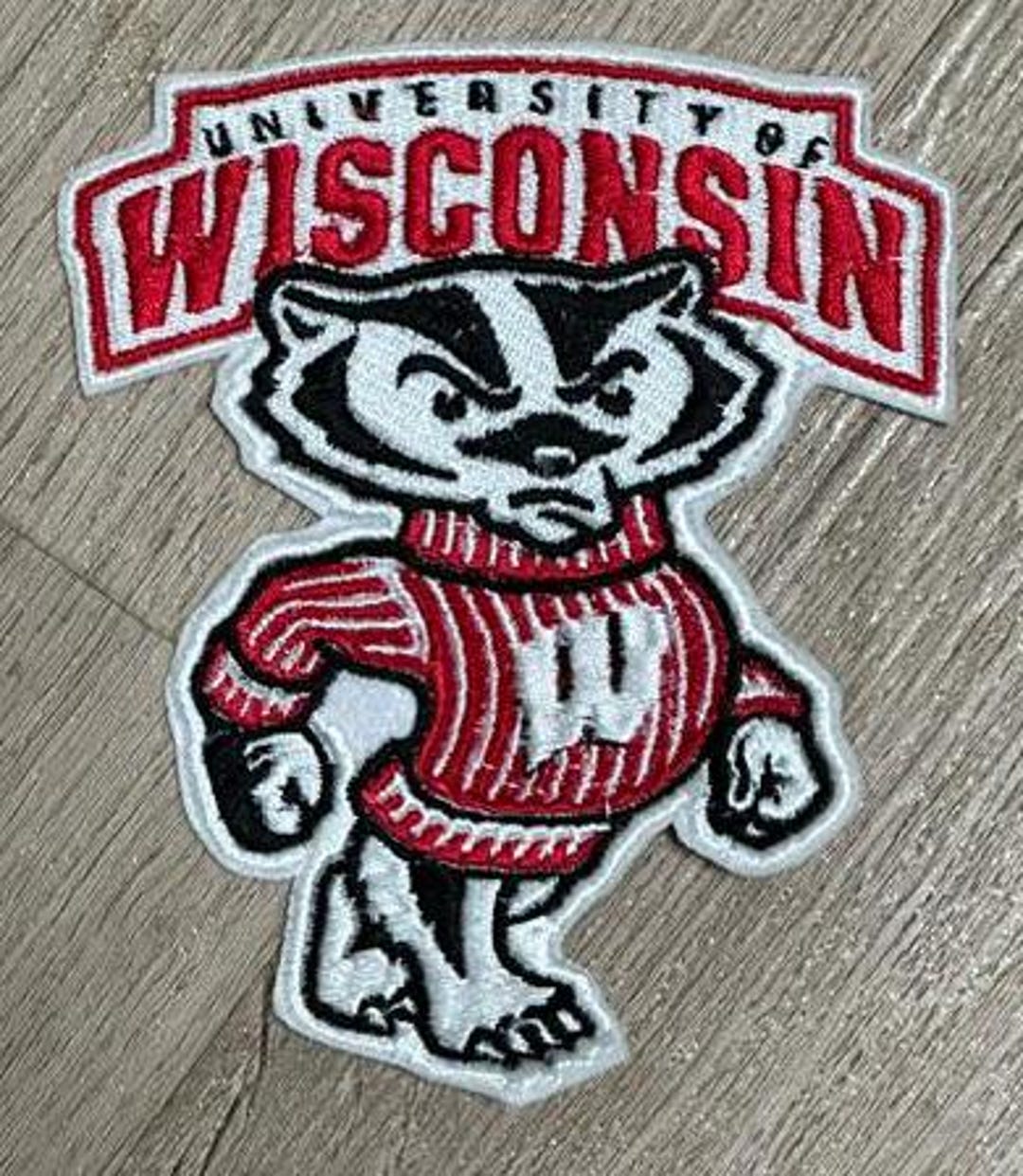 Wisconsin Badgers Logo Embroidered Patch Iron on 3.81" X 4.52" - Etsy