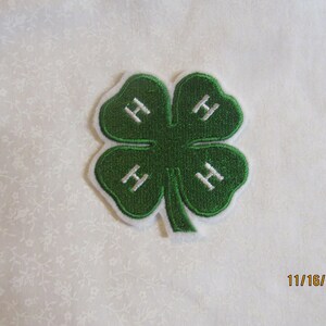 4-H Embroidery Patches Sewn/iron on 2.8" X 2.9" - Etsy