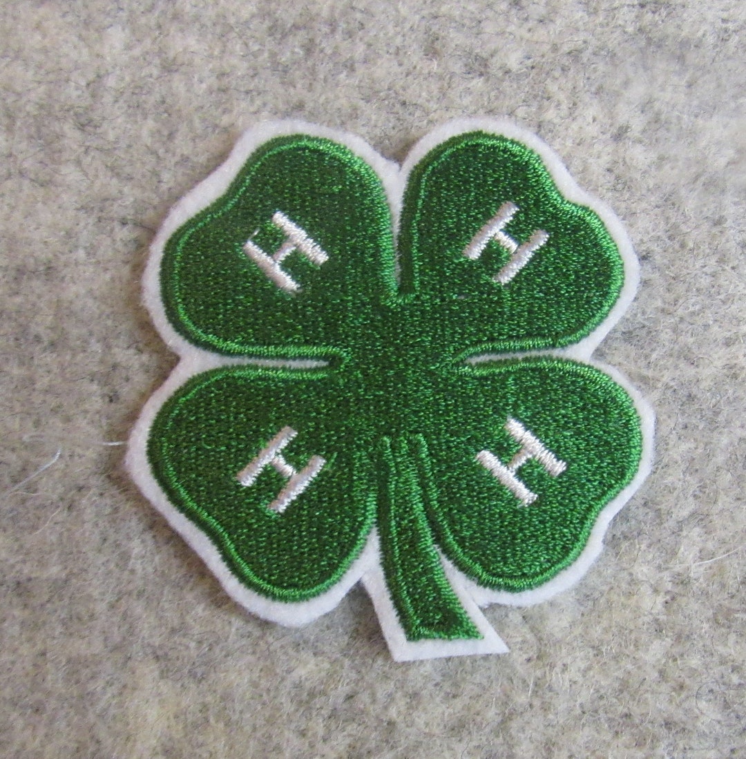 4-H Embroidery Patches Sewn/iron on 2.8" X 2.9" - Etsy