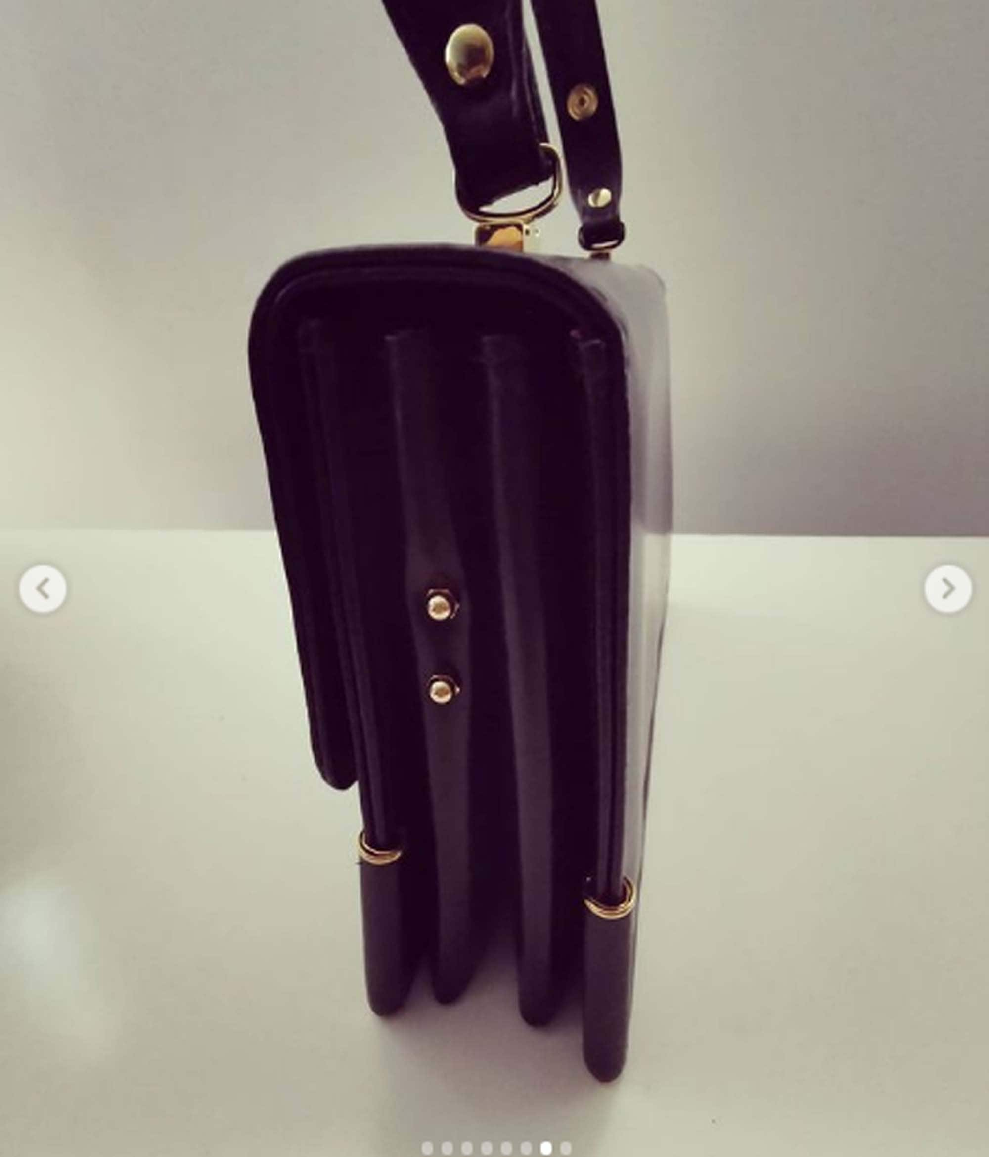 Real Leather Kelly Bag by MISURI, Made in Florence, Italy, Pre-loved ...