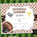 Football Awards, Kids Football Certificates, Award Certificates for ...