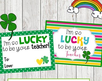 Happy St. Patrick's Day Rainbow Gift Tag - Etsy