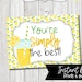 You're Simply the Best Gift Tags for Teachers, Teacher Gift Tags, Lemon ...