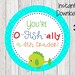 You're O-fish-ally a 4th Grader Gift Tags, Last Day of School Gift Tags ...