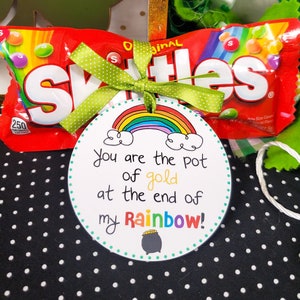 You Are the Pot of Gold at the End of My Rainbow Gift Tags, St. Patrick ...