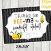 Student Last Day of School Gift Tags, Thanks for Bee-ing a Wonderful ...