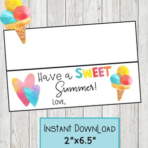 Have a Sweet Summer Candy Bag Topper-school Printables-end of Year ...