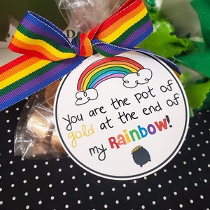 You Are the Pot of Gold at the End of My Rainbow Gift Tag, St. Patrick ...