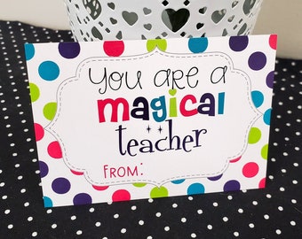 Teacher Appreciation Gift Tags-end of School Year Printable | Etsy