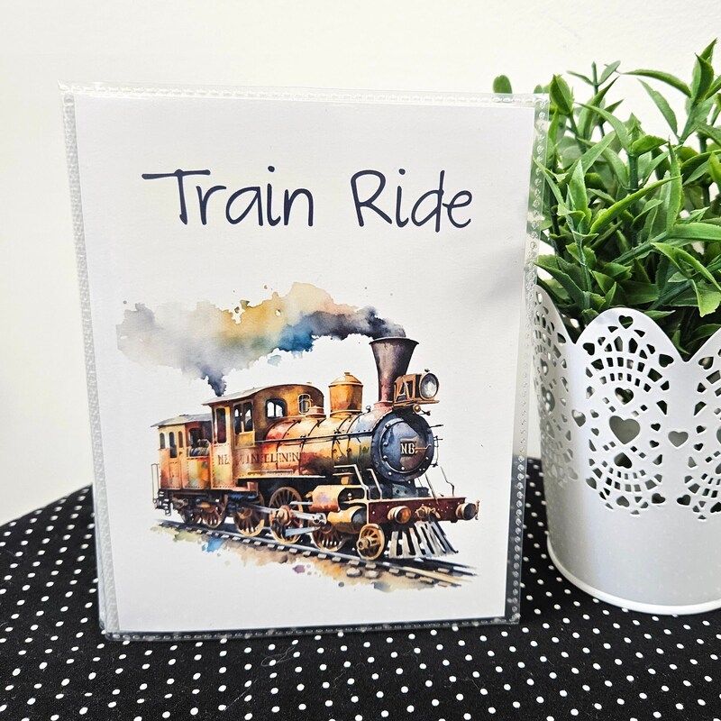 Train Book - Etsy