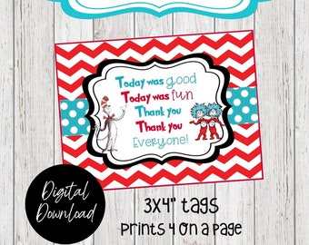 Dr Seuss Thank You - Etsy