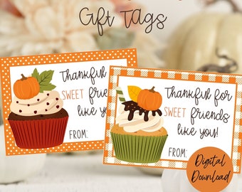 Printable Thanksgiving Gift Tags Favor Tags Gift Tags - Etsy