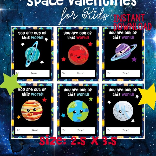 Space Valentine - Etsy