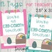 Easter Gift Tags, You're an Egg-cellent Teacher Printable Gift Tags ...
