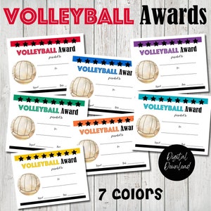 Volleyball Awards, Volleyball Certificates, Sports Awards, Sport ...