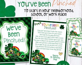 You've Been Pinched Printable St. Patrick's Day Game - Etsy