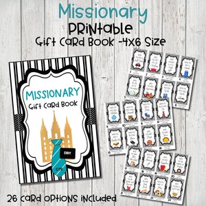 Missionary Gift Card Book, LDS Missionary Gift Ideas, Gift Card Book ...