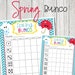 Spring Bunco Worksheets, Bunco Printables for Spring, Spring Bunco ...