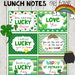 St. Patrick's Day Lunch Box Notes for Kids St. - Etsy