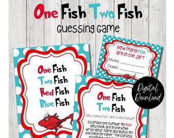 Dr Seuss One Fish - Etsy