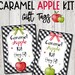 Caramel Apple Kit Gift Tags, Fall Gift Tags for Caramel Apples ...