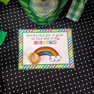 You're the Pot of Gold at the End of My Rainbow Gift Tags, Rolo Candy ...