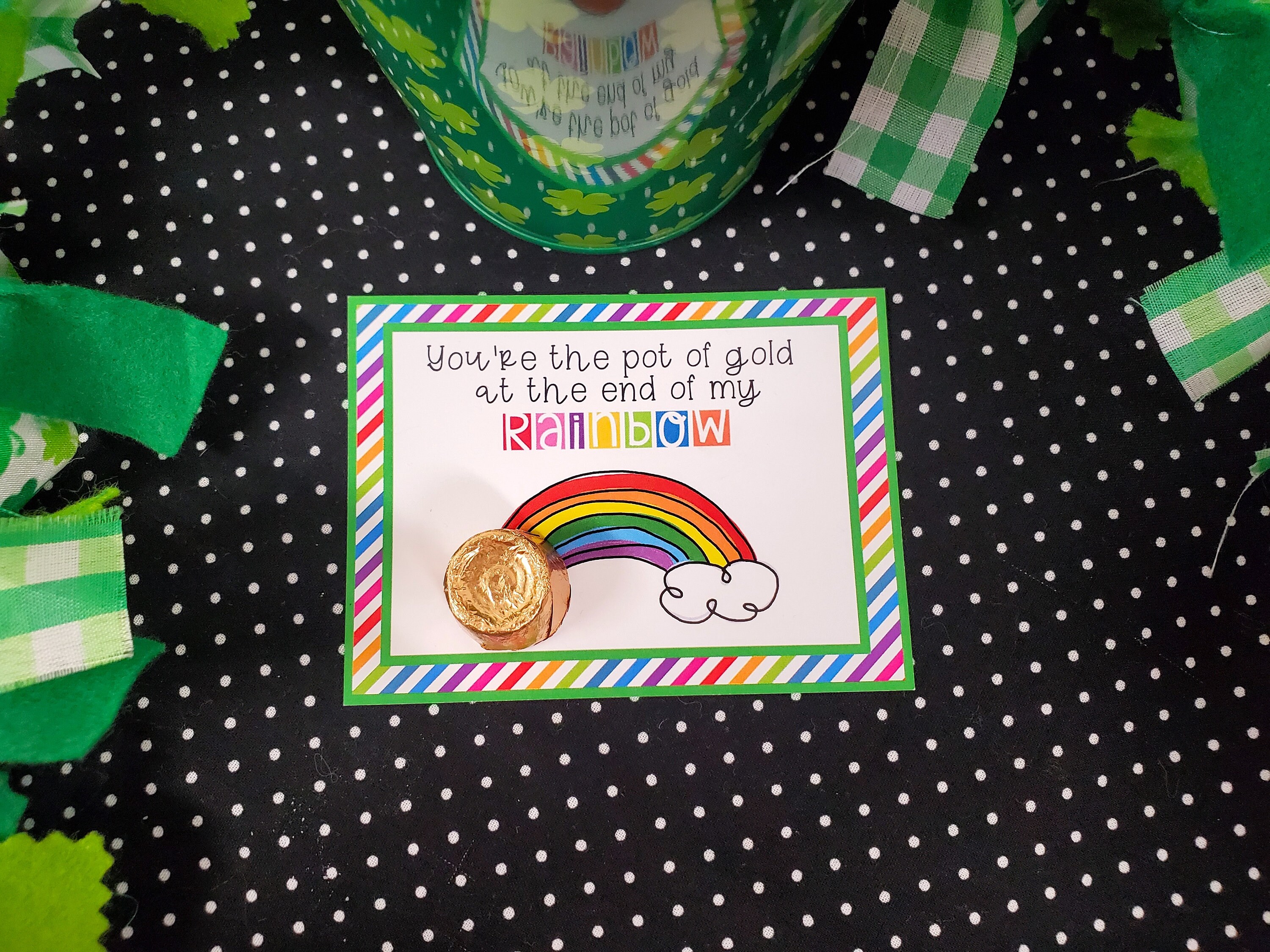 You're the Pot of Gold at the End of My Rainbow Gift Tags | Etsy