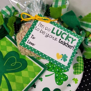 I'm so Lucky to Be Your Teacher Gift Tags, St. Patrick's Day Printable ...