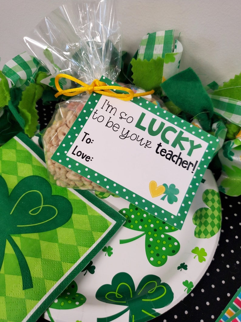 I'm so Lucky to Be Your Teacher Gift Tags, St. Patrick's Day Printable ...
