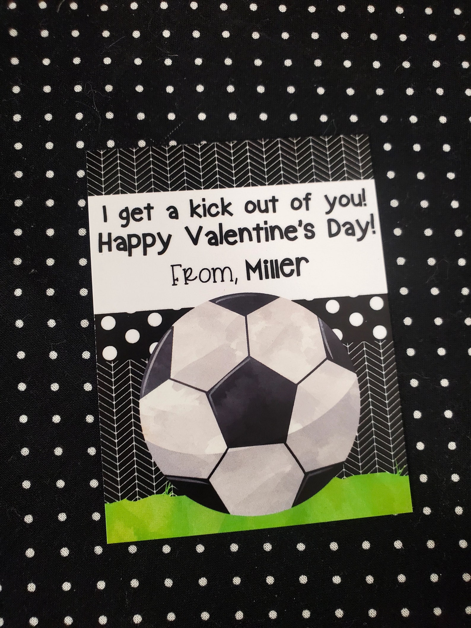 Soccer Valentine's Day Cards for Kids Valentines for - Etsy