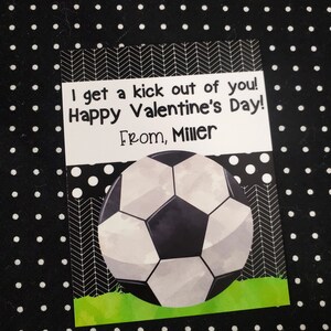 Soccer Valentine's Day Cards for Kids, Valentines for Boys, Soccer ...