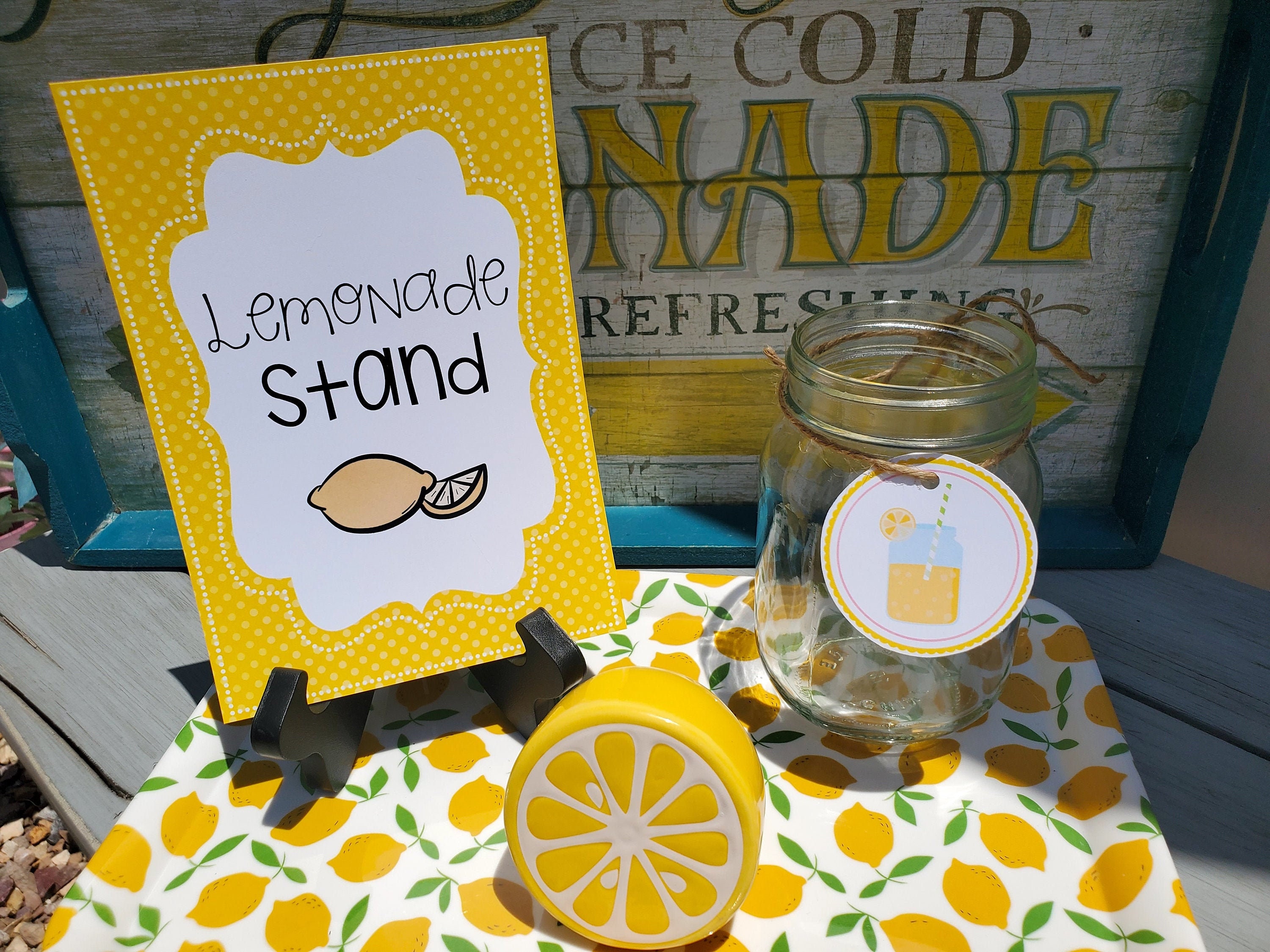 Lemonade Stand printable signs-8x10 signs-5x7 signs-Lemonade | Etsy