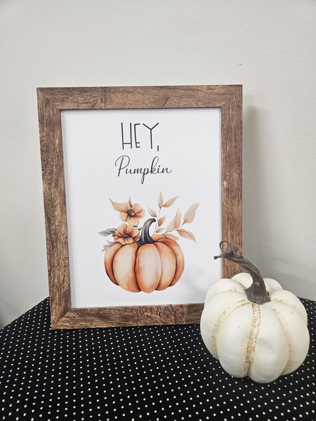 Fall Wall Art, Autumn Printable Sign, Thanksgiving Decor, 8x10 Hey ...