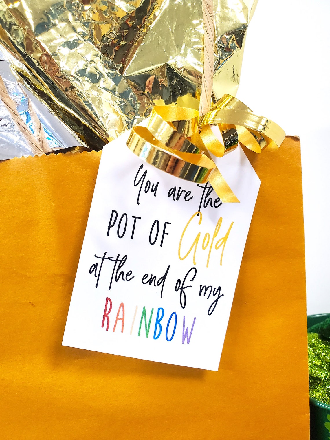 You Are the Pot of Gold at the End of My Rainbow Gift Tags - Etsy