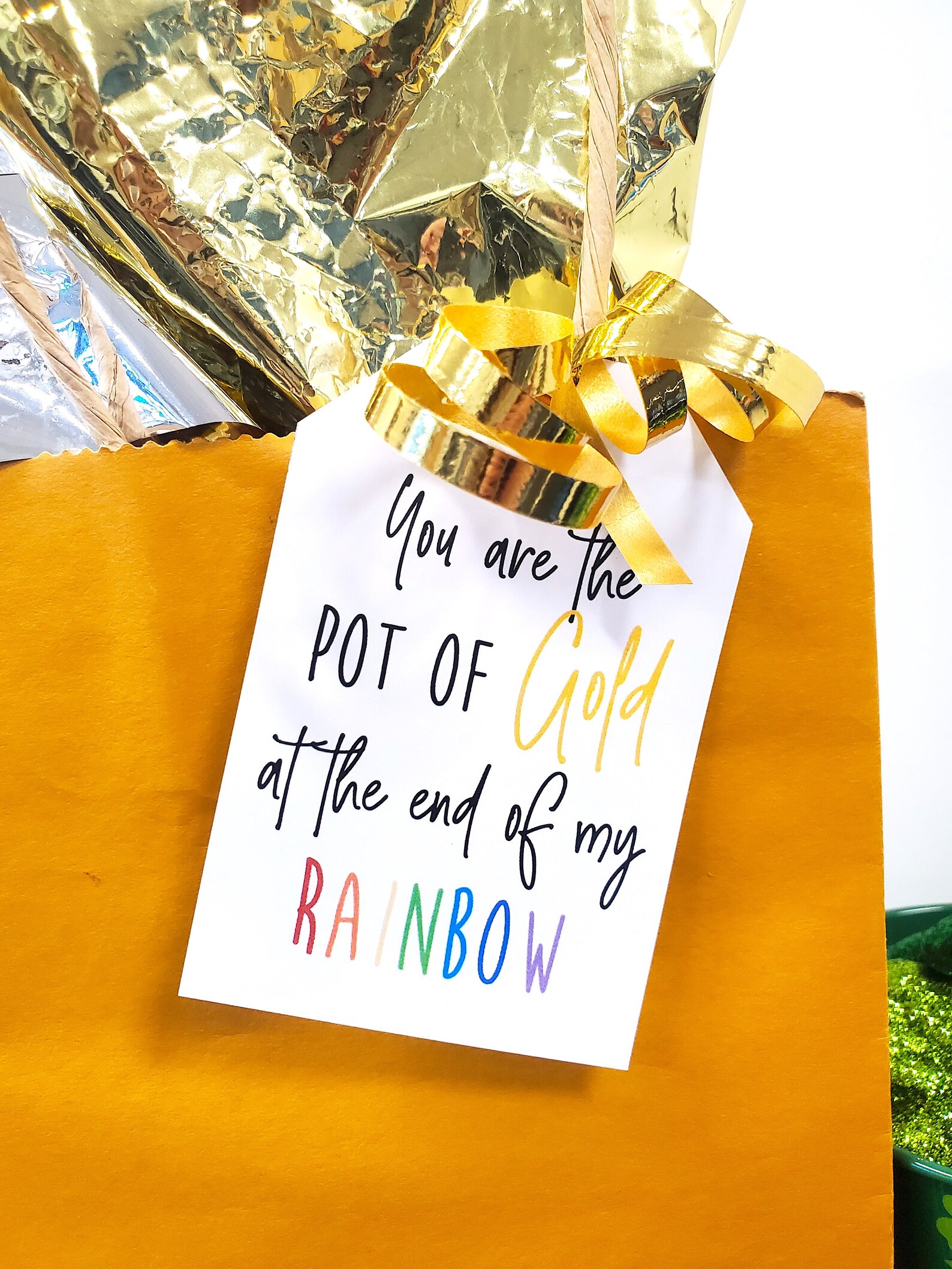You Are the Pot of Gold at the End of My Rainbow Gift Tags - Etsy