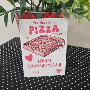 Printable Pizza Valentine’s Day Cards for Kids – Cute Classroom ...