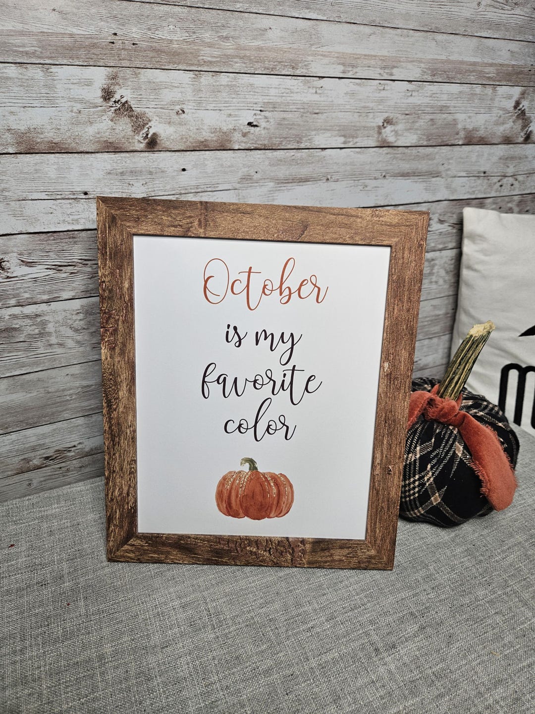October is My Favorite Color Printable 8x10 Sign, October Signs ...