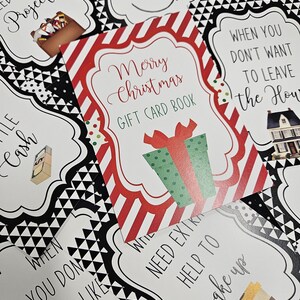 Christmas Gift Card Book Printables, 4x6 Gift Card Holder, Birthday ...