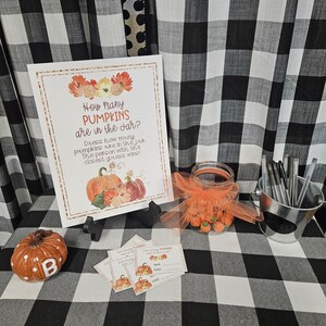 How Many Pumpkins Are in the Jar, Candy Guessing Game, Fall Candy ...